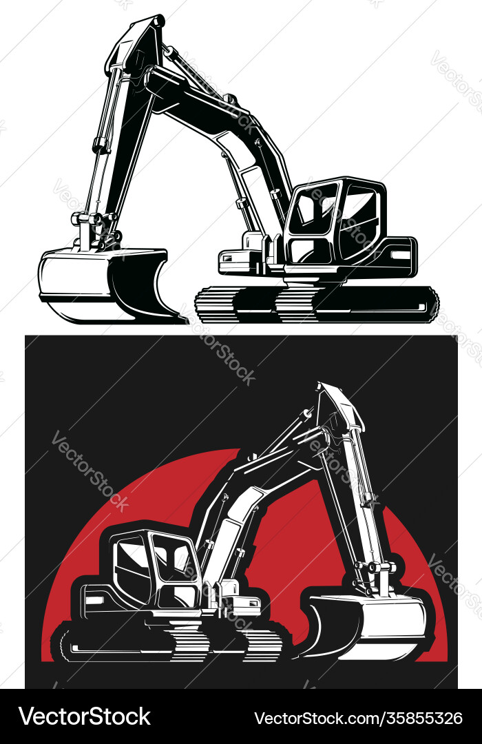 Loader Backhoe Sketch Vector Images (over 180)