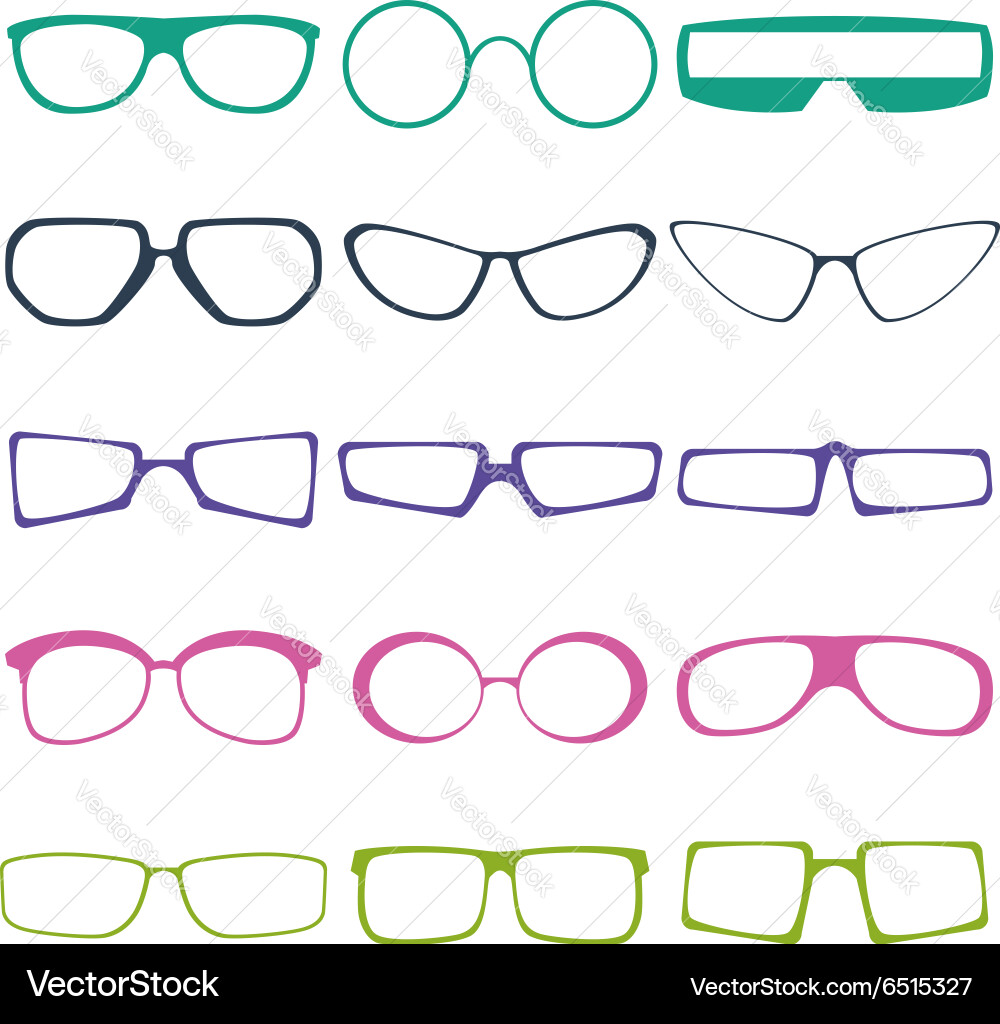 Glases Royalty Free Vector Image - VectorStock