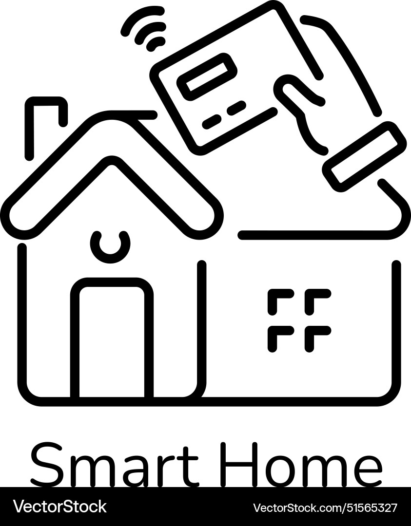 Smart home Royalty Free Vector Image - VectorStock