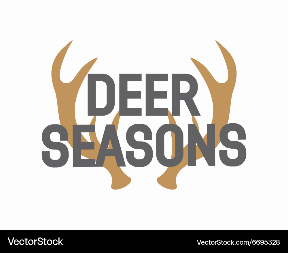 Deer antler logo Royalty Free Vector Image - VectorStock