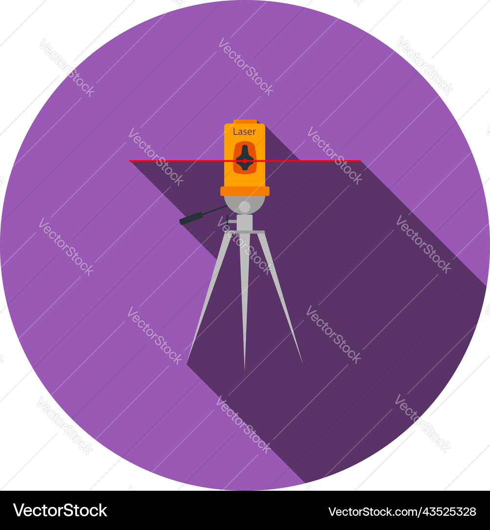 Laser level tool icon Royalty Free Vector Image