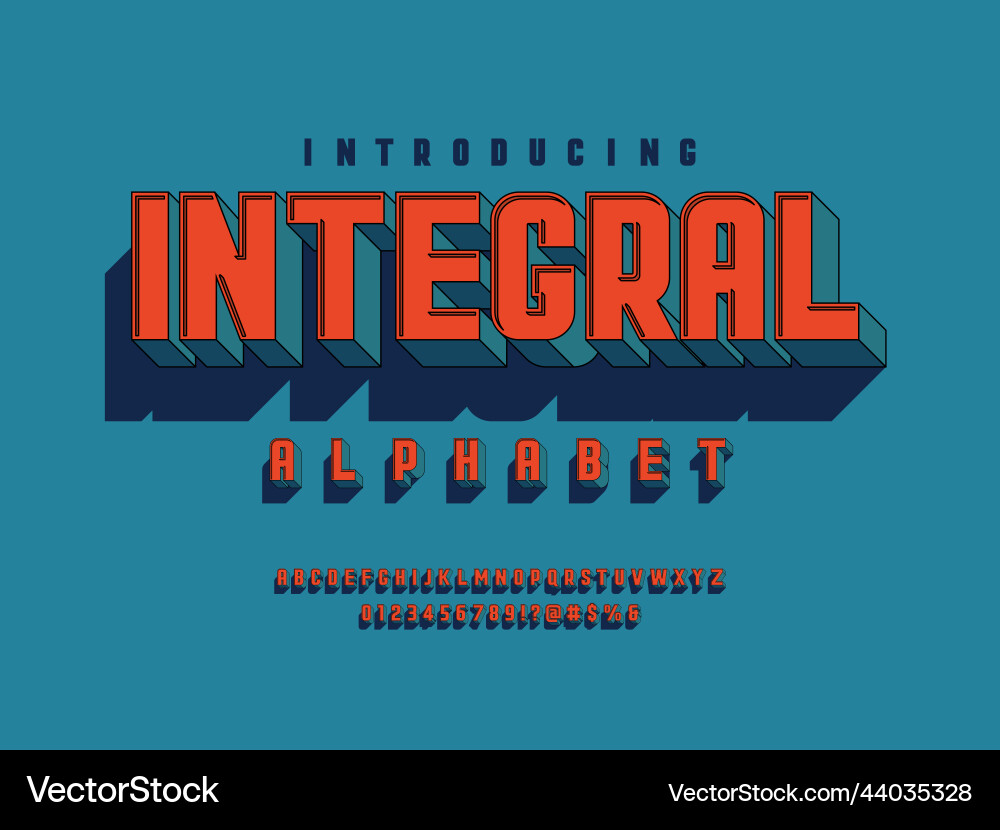 Modern bold font Royalty Free Vector Image - VectorStock
