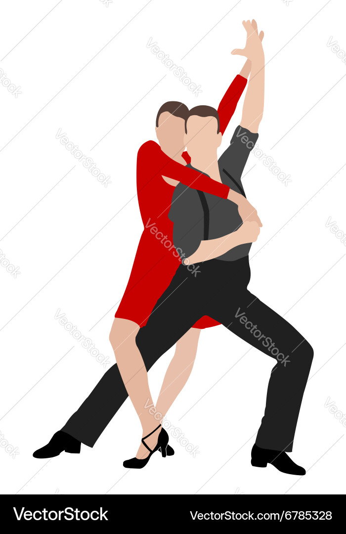 Tango dancers 4 Royalty Free Vector Image - VectorStock