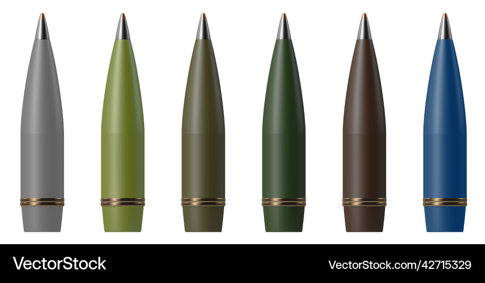 155 mm artillery shell Royalty Free Vector Image