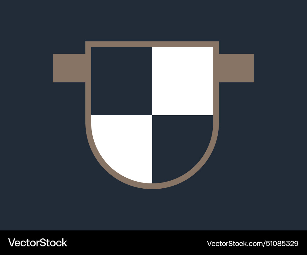 Abstract decorative guard shield shape Royalty Free Vector
