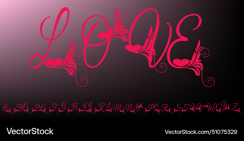 Free premium custom fonts 1 Royalty Free Vector Image