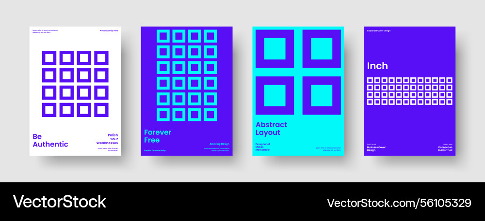 Geometric book cover design modern business Vector Image