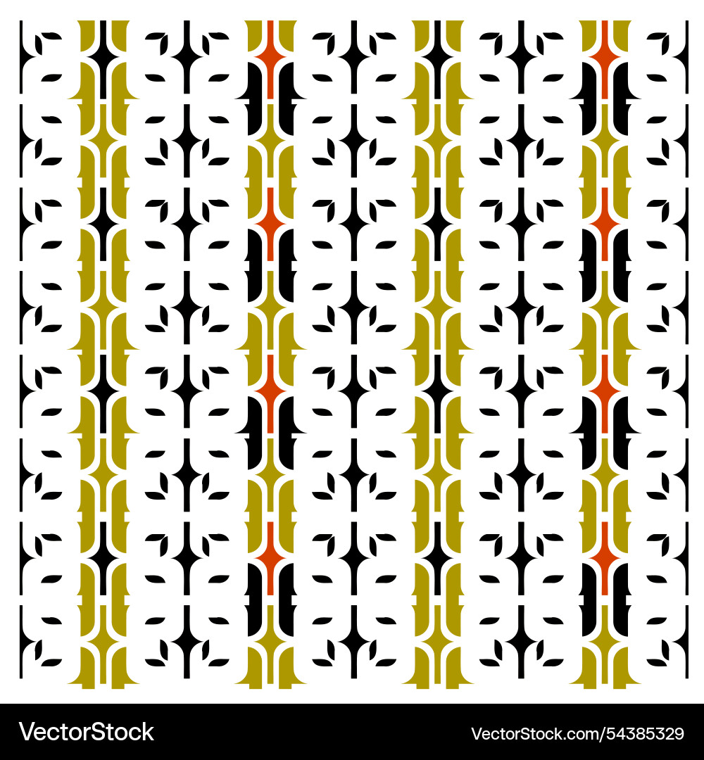 Geometric retro print seamless shape Royalty Free Vector