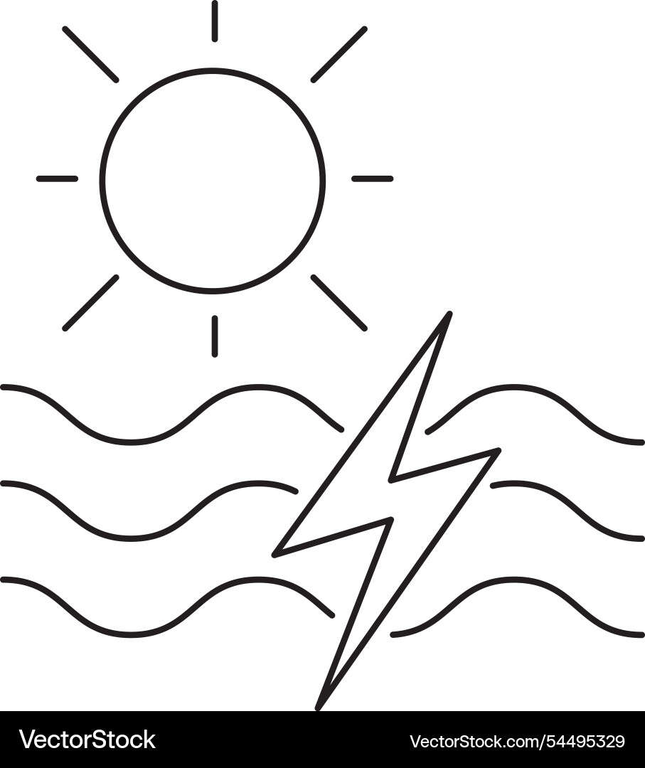 Hydro renewable energy and sustainable Royalty Free Vector