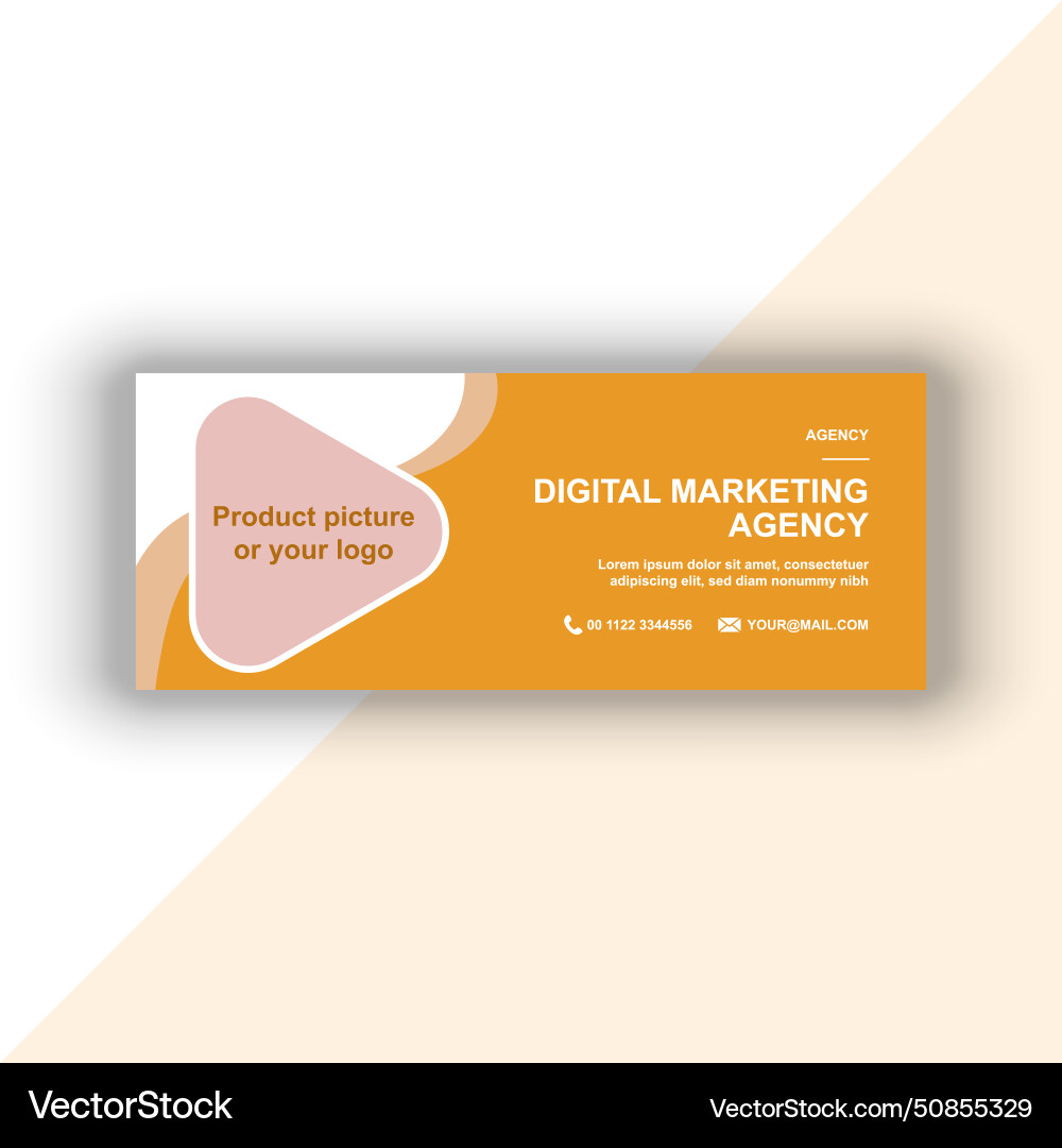 Marketing banner template Royalty Free Vector Image