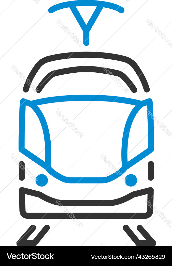 Tram icon Royalty Free Vector Image - VectorStock