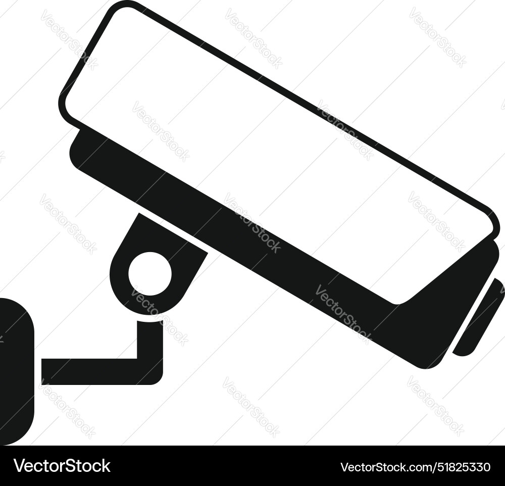 Security camera recording cctv camera monitoring Vector Image