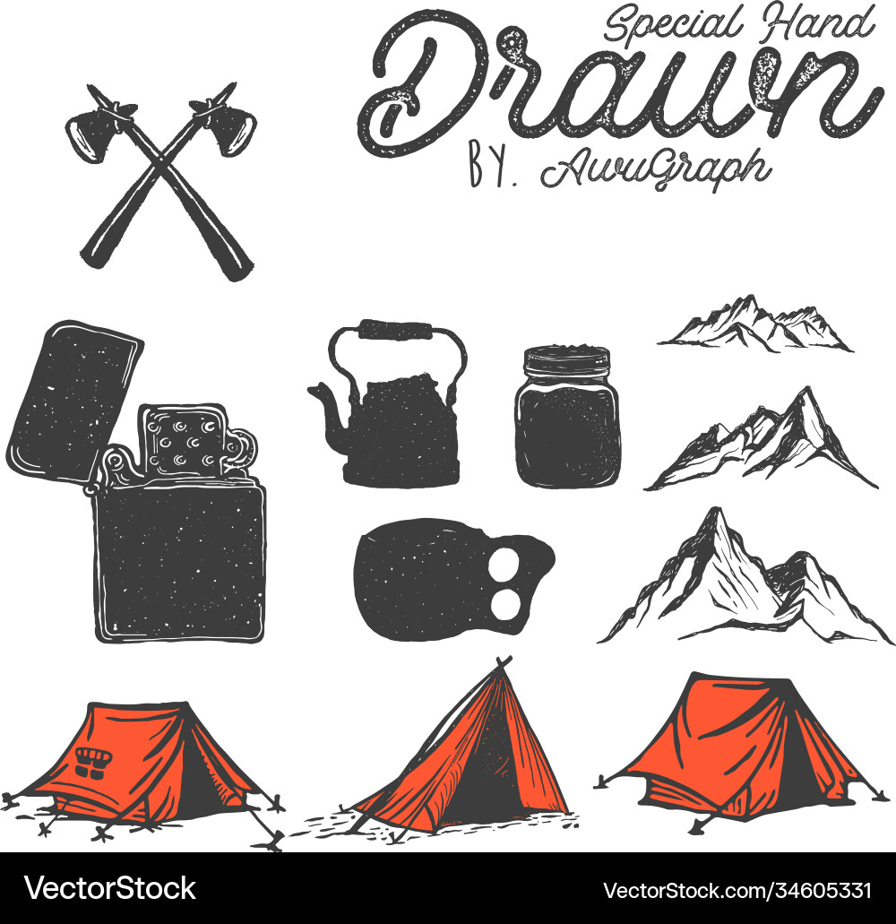 Bushcraft Icon Survival Vector Images (61)