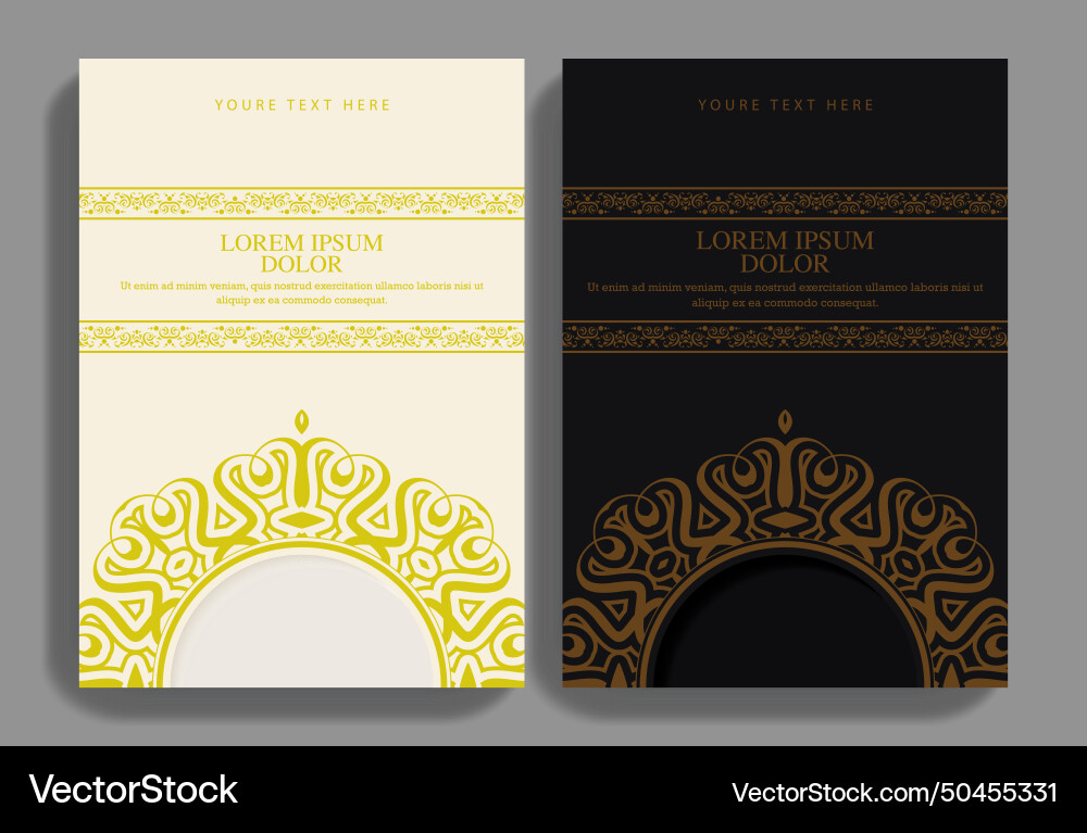 Flat cover border circle pattern Royalty Free Vector Image