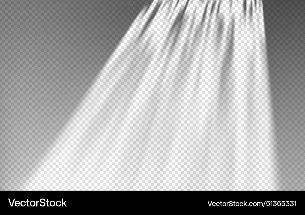 Light effect shadow overlay god rays isolated Vector Image