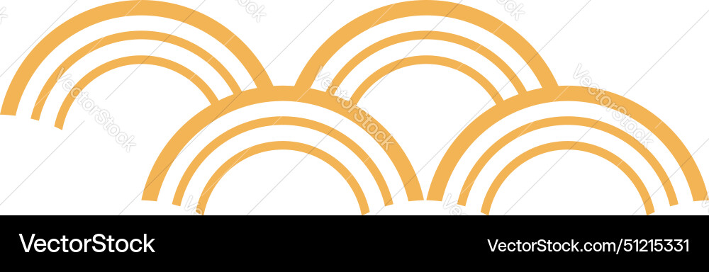 Traditional asian abstract ocean waves seigaiha Vector Image