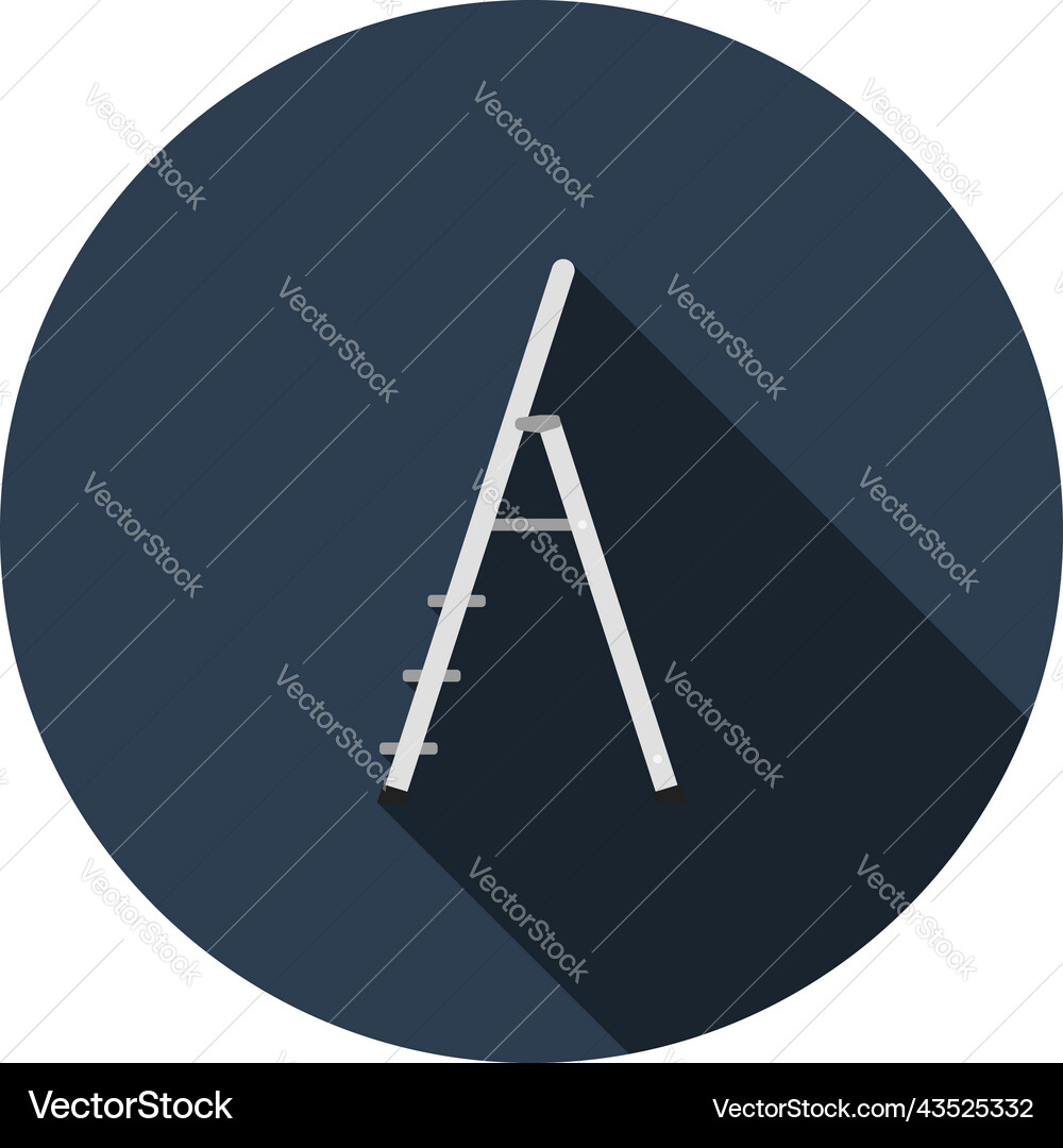 Construction ladder icon Royalty Free Vector Image