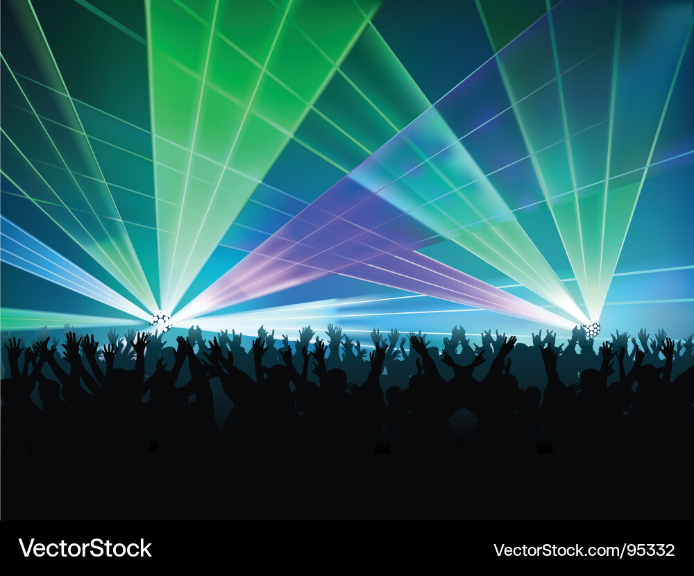 Laser Party Lights Royalty Free Vector Image - VectorStock