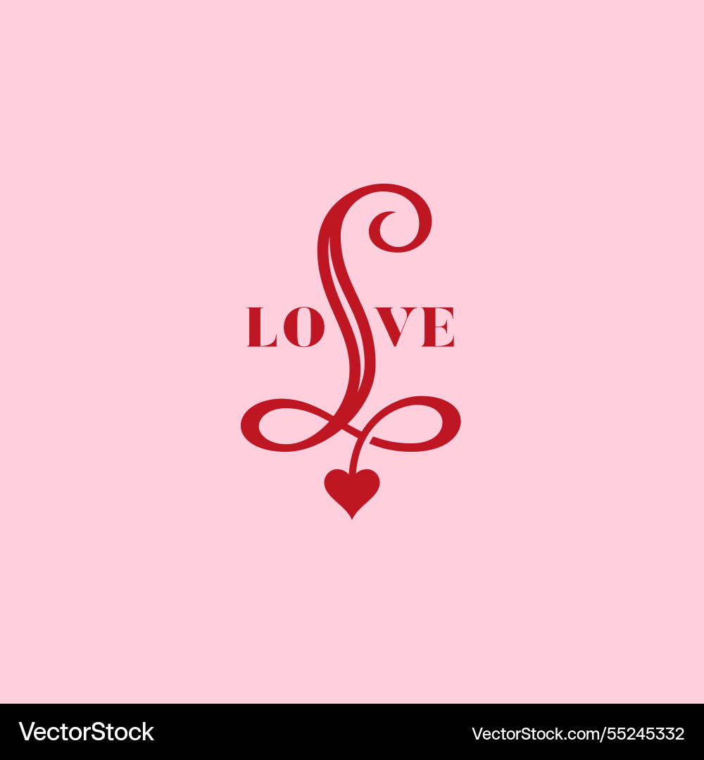 Monogram letter l Royalty Free Vector Image - VectorStock
