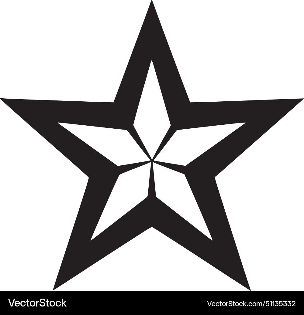 Star - minimalist and simple silhouette Royalty Free Vector