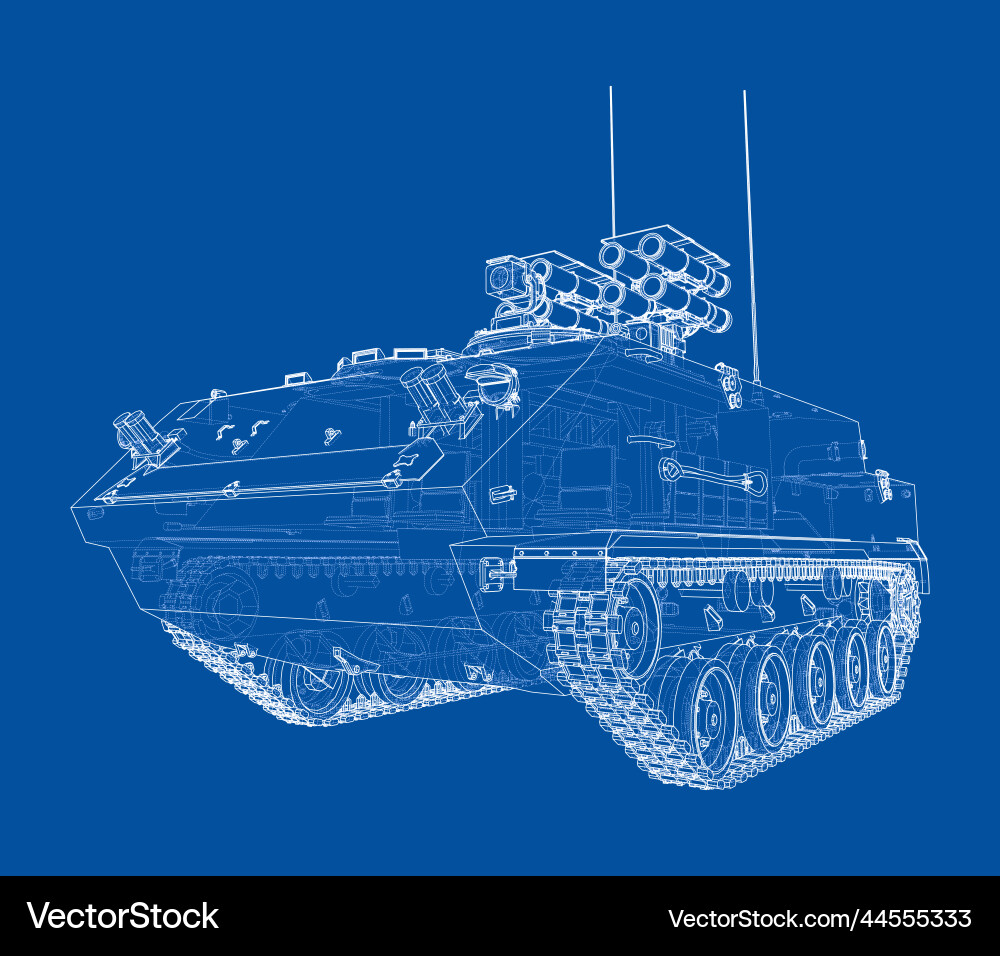 Anti-tank armored car Royalty Free Vector Image
