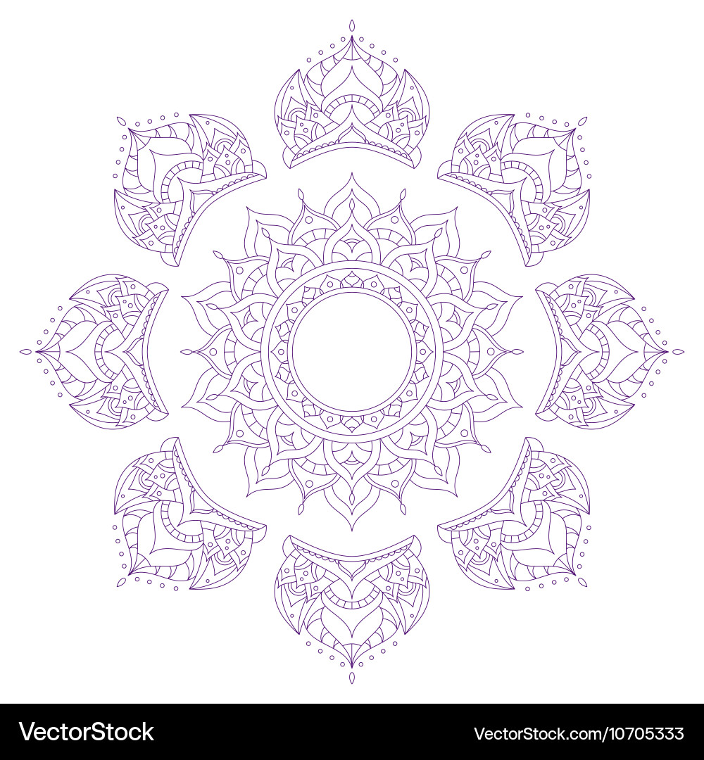 Chakra sahasrara Royalty Free Vector Image - VectorStock