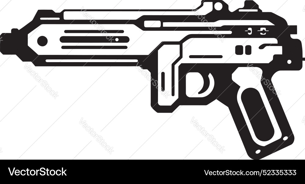 Techtron pulse blaster black logo design astral Vector Image