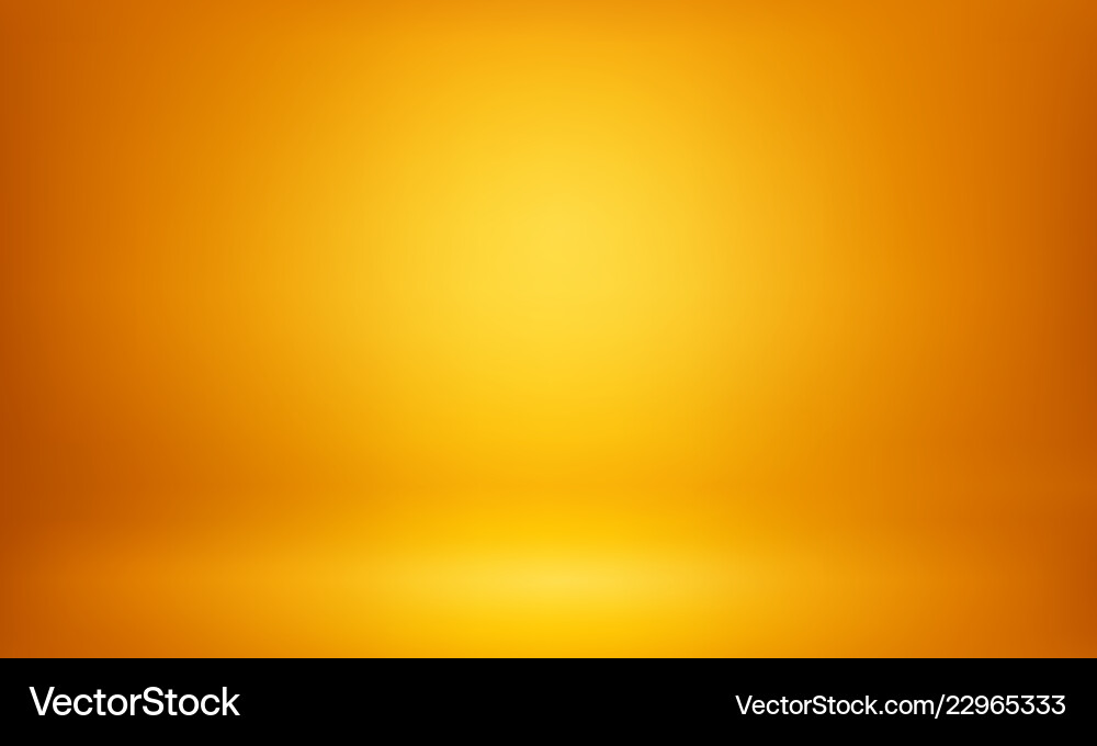 Yellow Studio Lightbox Room Backdrop Royalty Free Vector