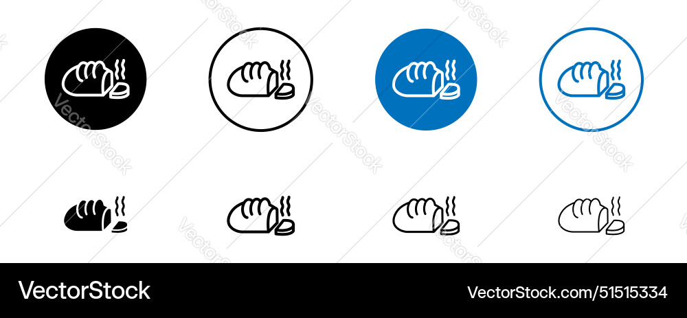 Bread icon Royalty Free Vector Image - VectorStock