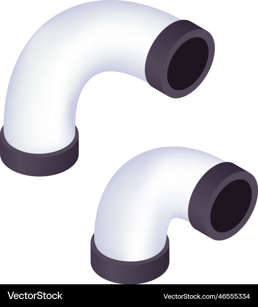 Isometric pipes Royalty Free Vector Image - VectorStock