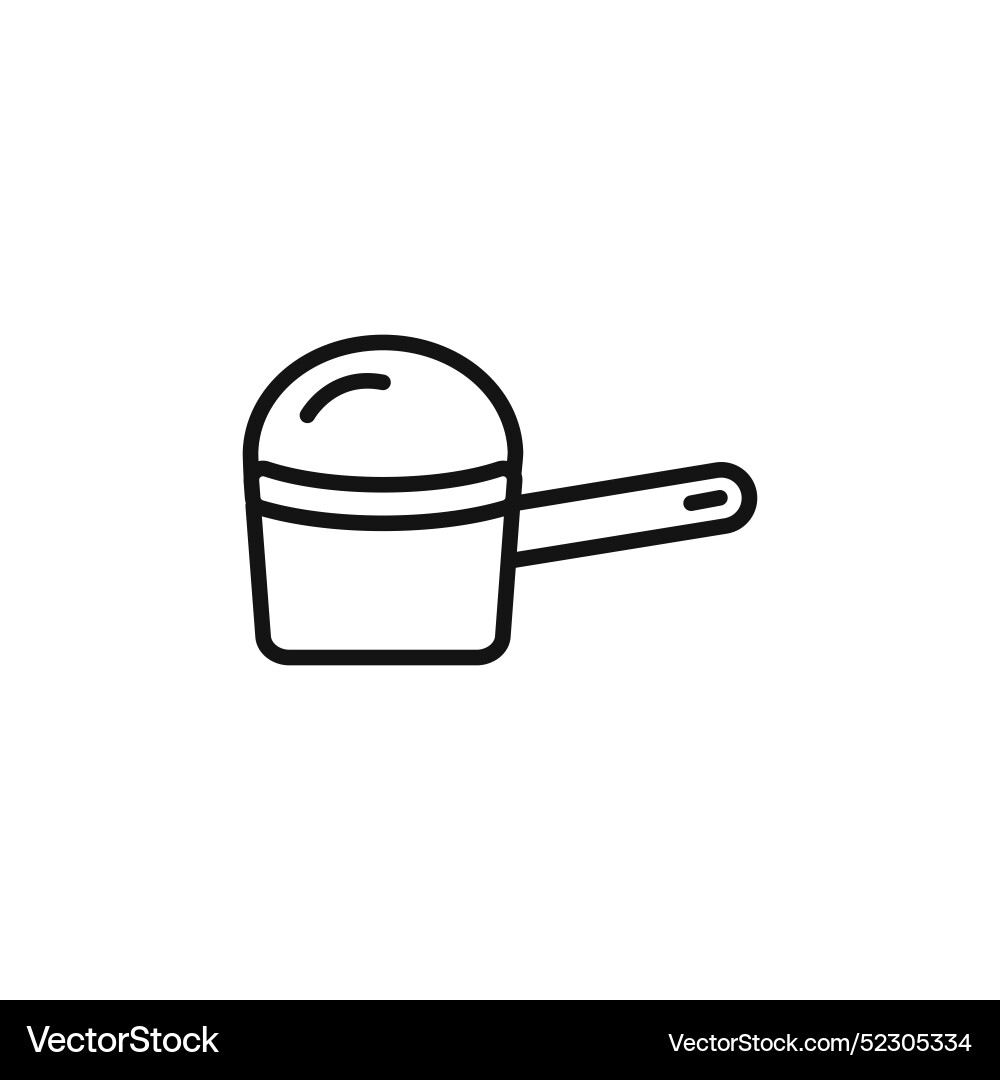 Scoop icon outline collection in black Royalty Free Vector