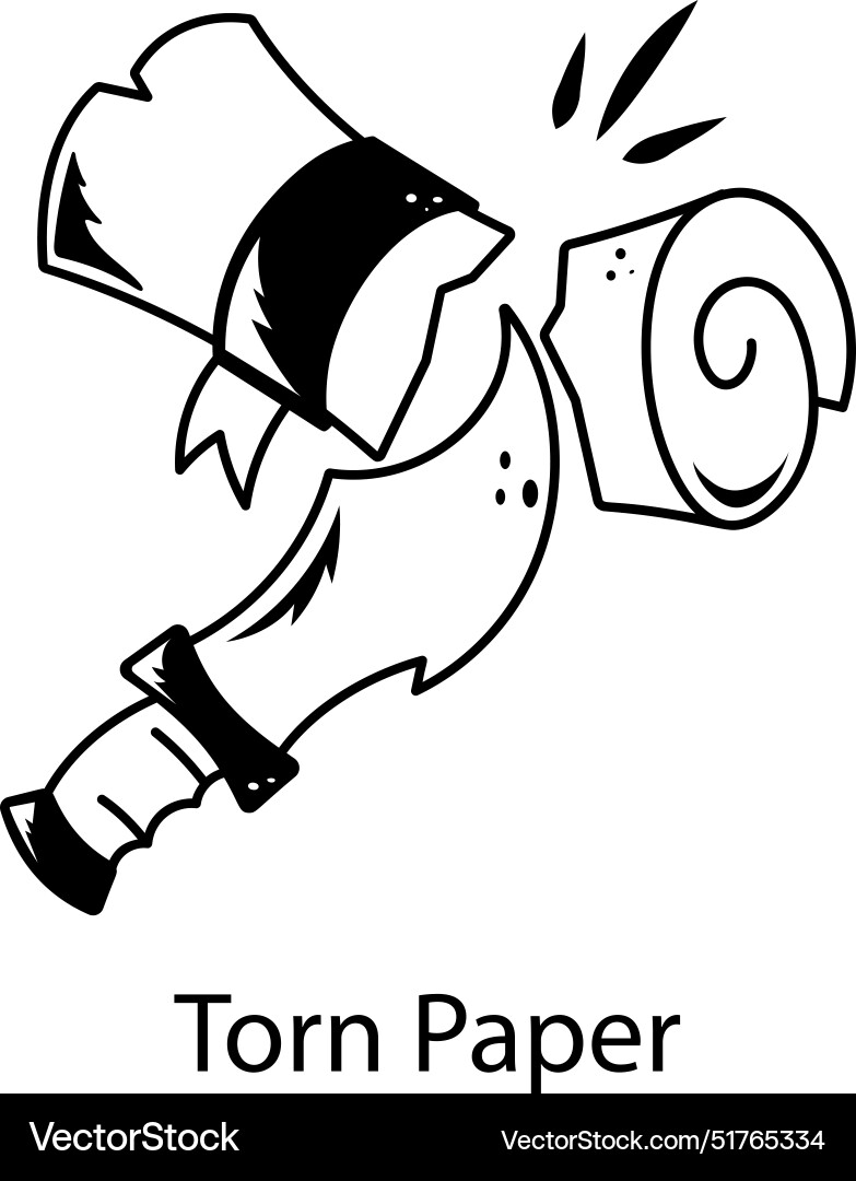 Torn paper Royalty Free Vector Image - VectorStock