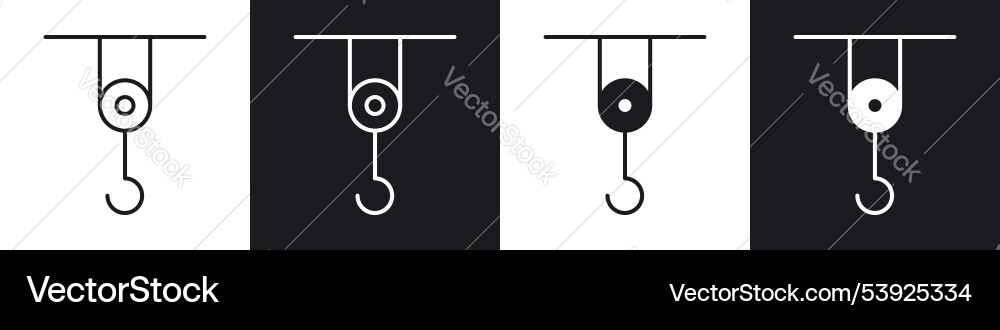 Winch hook icon Royalty Free Vector Image - VectorStock
