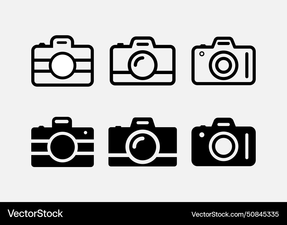 Camera icon photo sign Royalty Free Vector Image