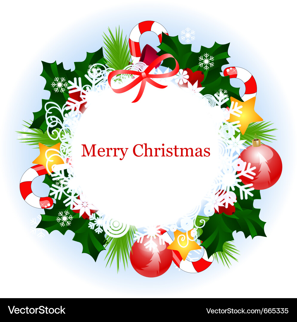 Christmas frame Royalty Free Vector Image - VectorStock