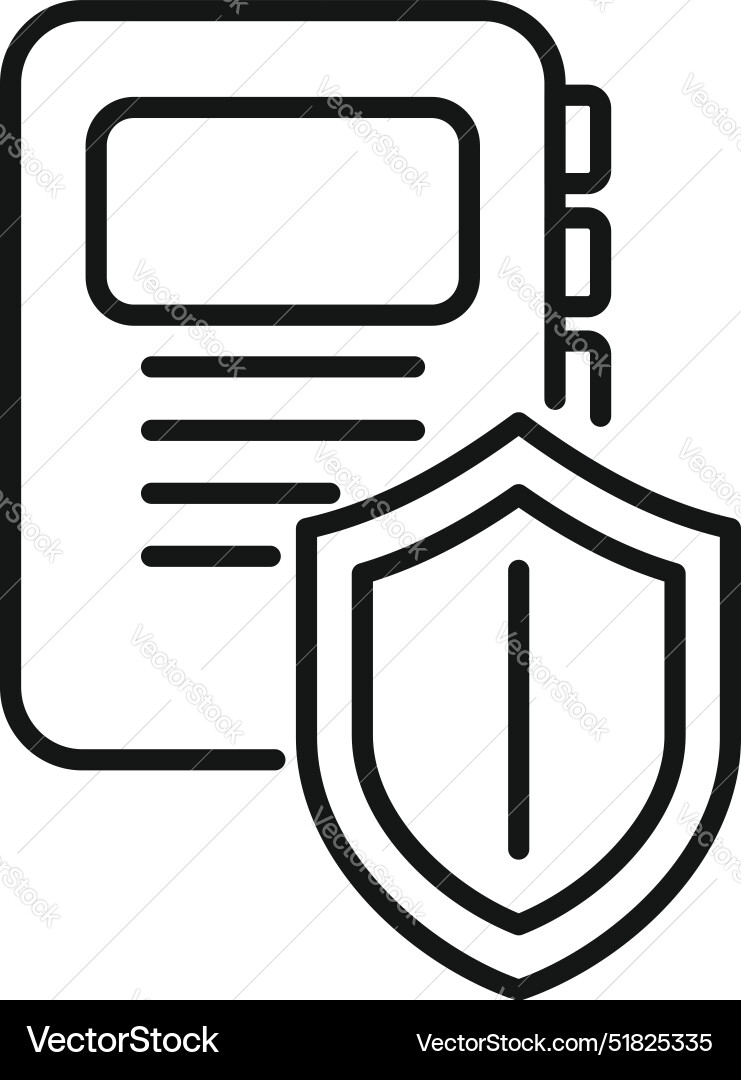 Secure document protection icon data security Vector Image Secure document protection icon data security Vector Image