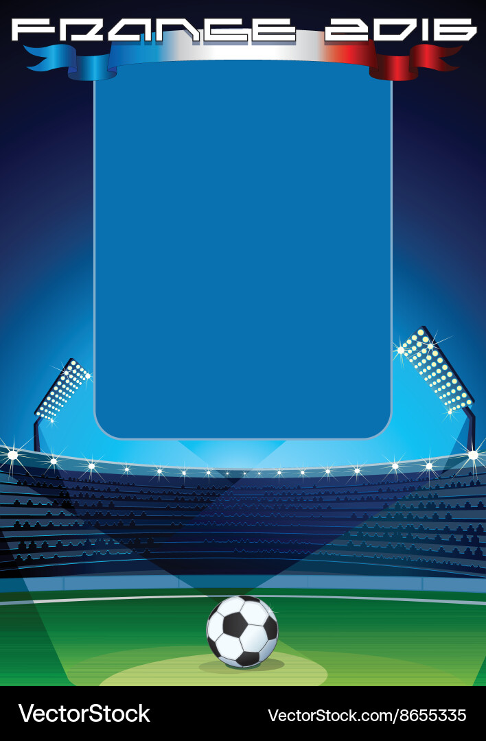 Soccer background template Royalty Free Vector Image