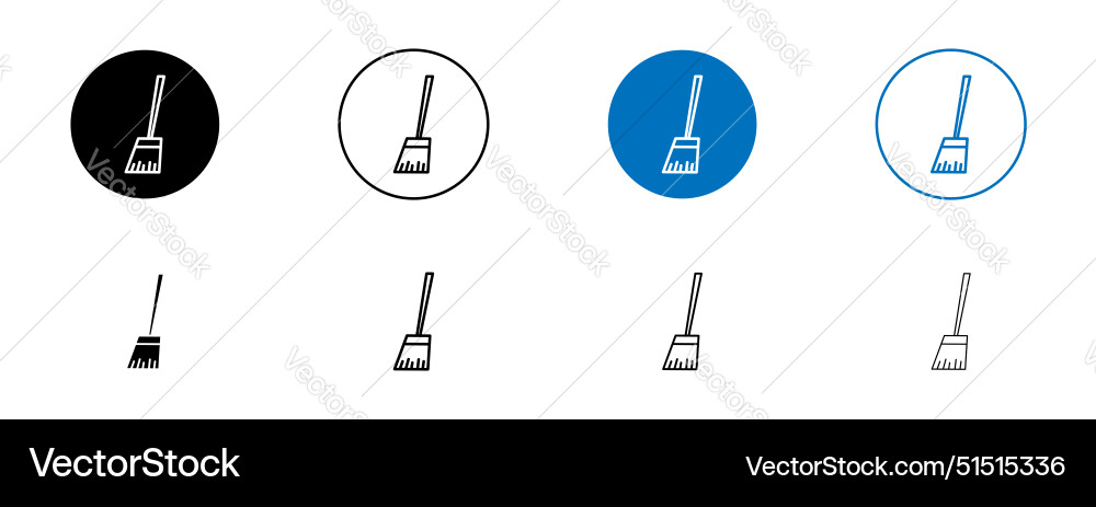 Broom icon Royalty Free Vector Image - VectorStock