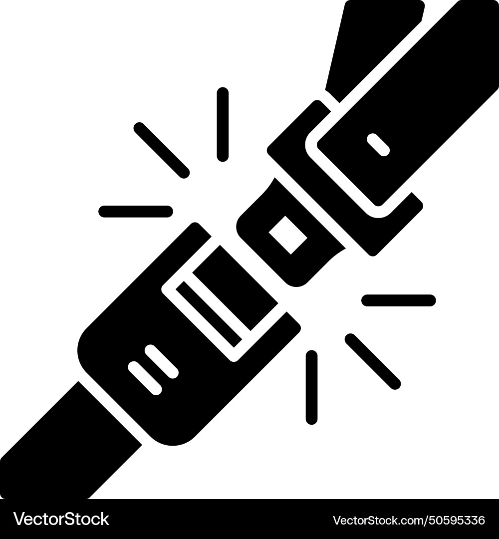 Car Safety Belt Icon - Accident Royalty Free Vector Image