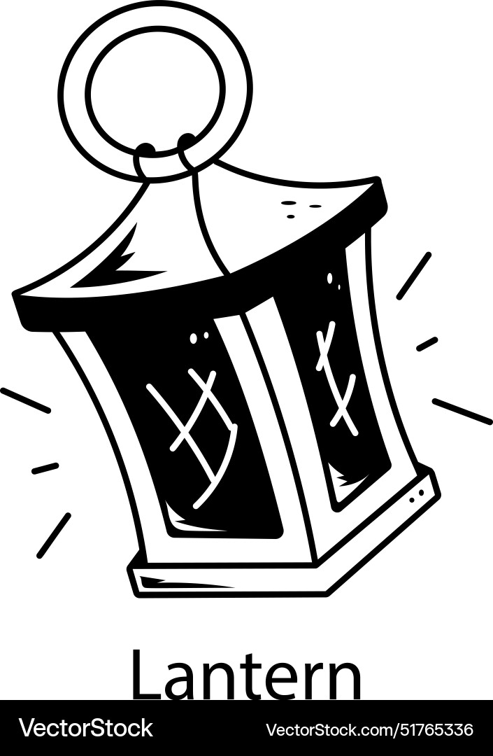 Lantern Royalty Free Vector Image - VectorStock