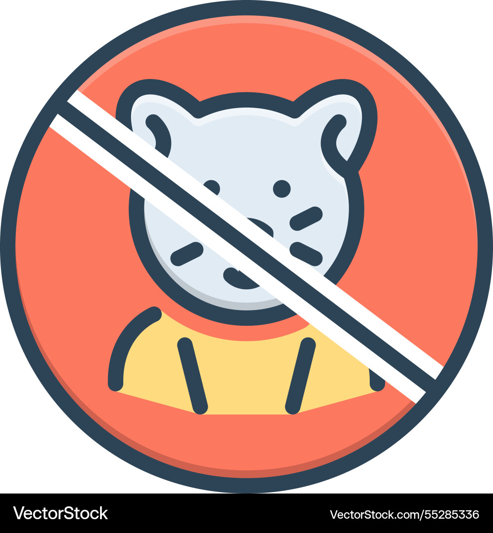 Not allowed Royalty Free Vector Image - VectorStock