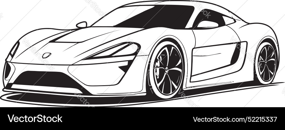 Dynamic revolution concept sports car iconic Vector Image