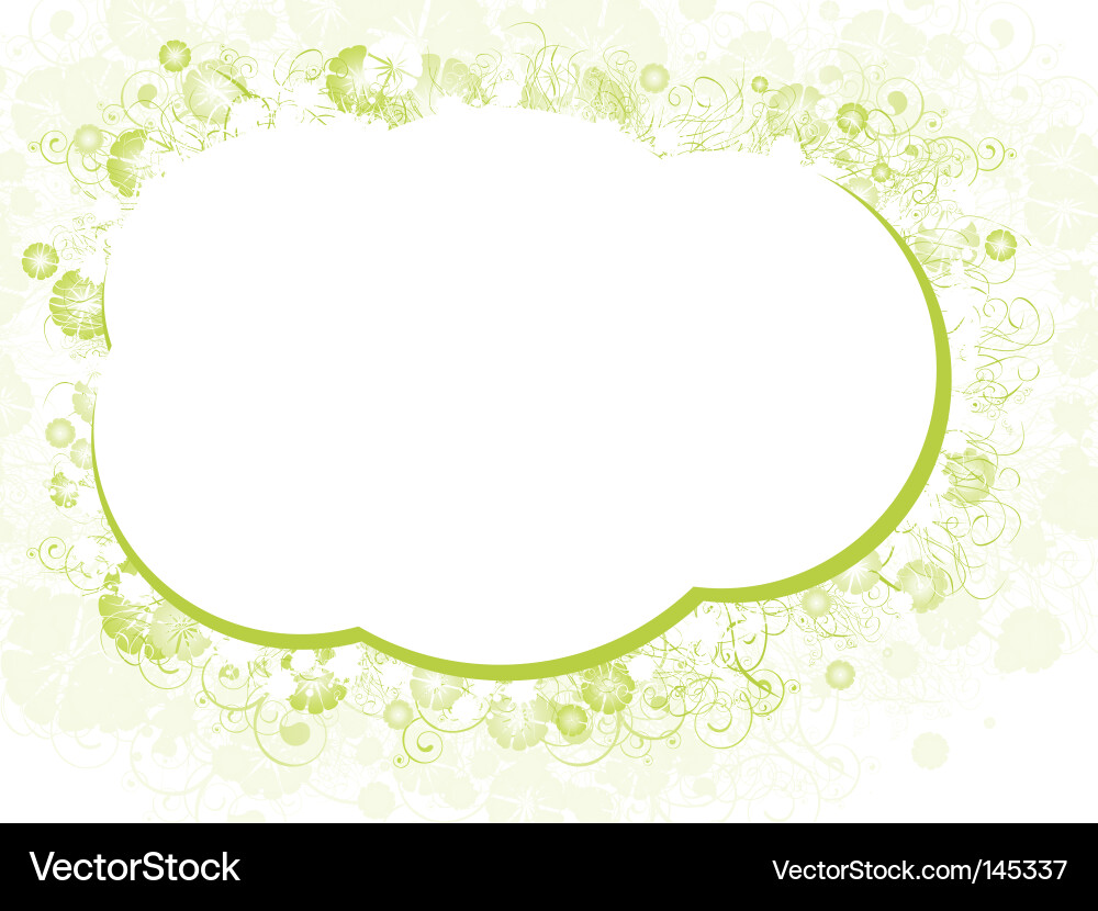 Floral Spring Frame Royalty Free Vector Image - VectorStock