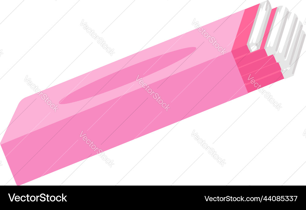 Pink gum sticks icon cartoon candy bubble Vector Image