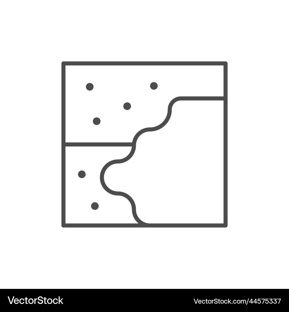 Plastering process line outline icon Royalty Free Vector