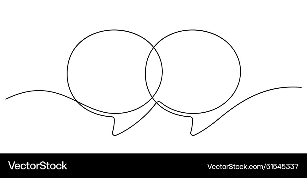 Quote mark icon symbol one line drawing continuous