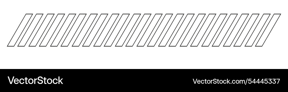 Slash line grid decorative diagonal divider Vector Image