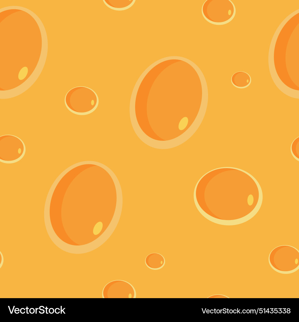 Cheese texture seamless pattern background Vector Image
