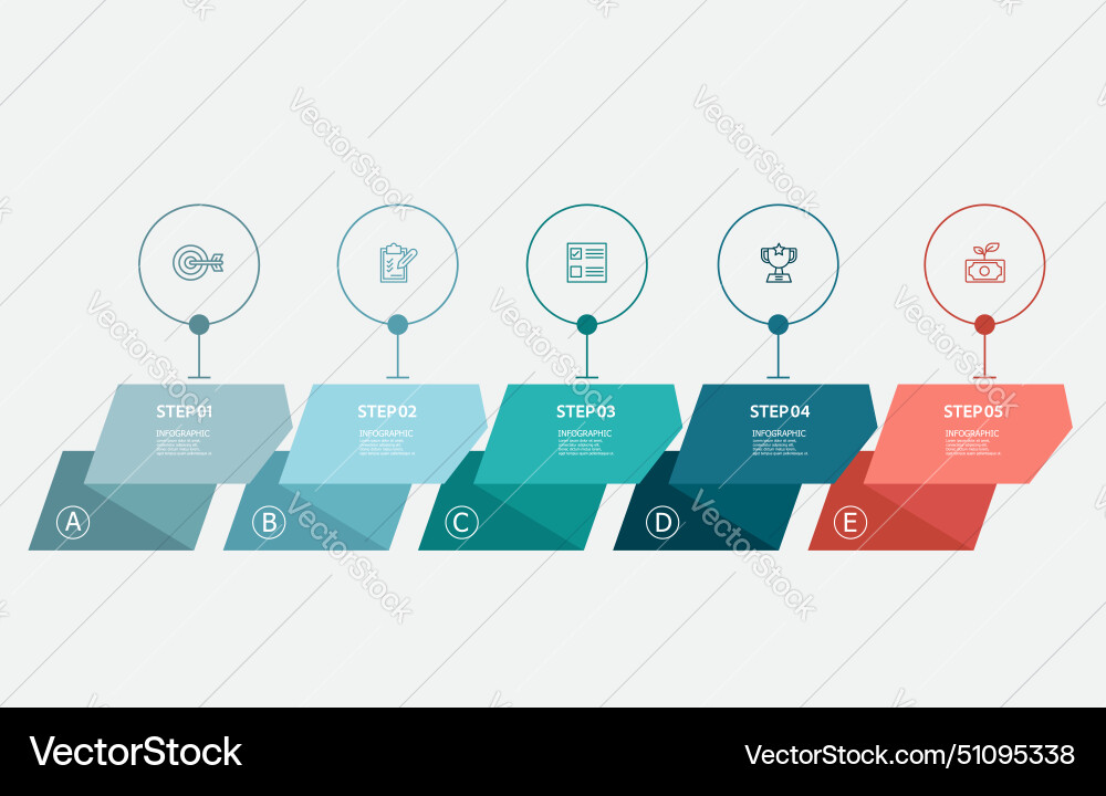 Infographics timeline business workflow report Vector Image
