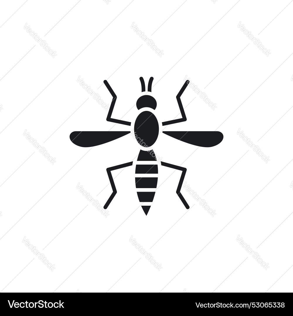 Mosquito icon isolated on white background Vector Image